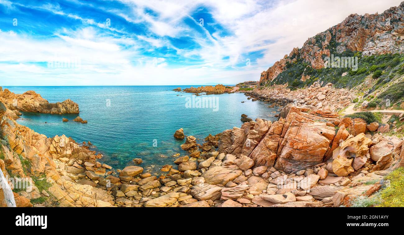 Fantastic view of popular travel destination Costa Paradiso ...