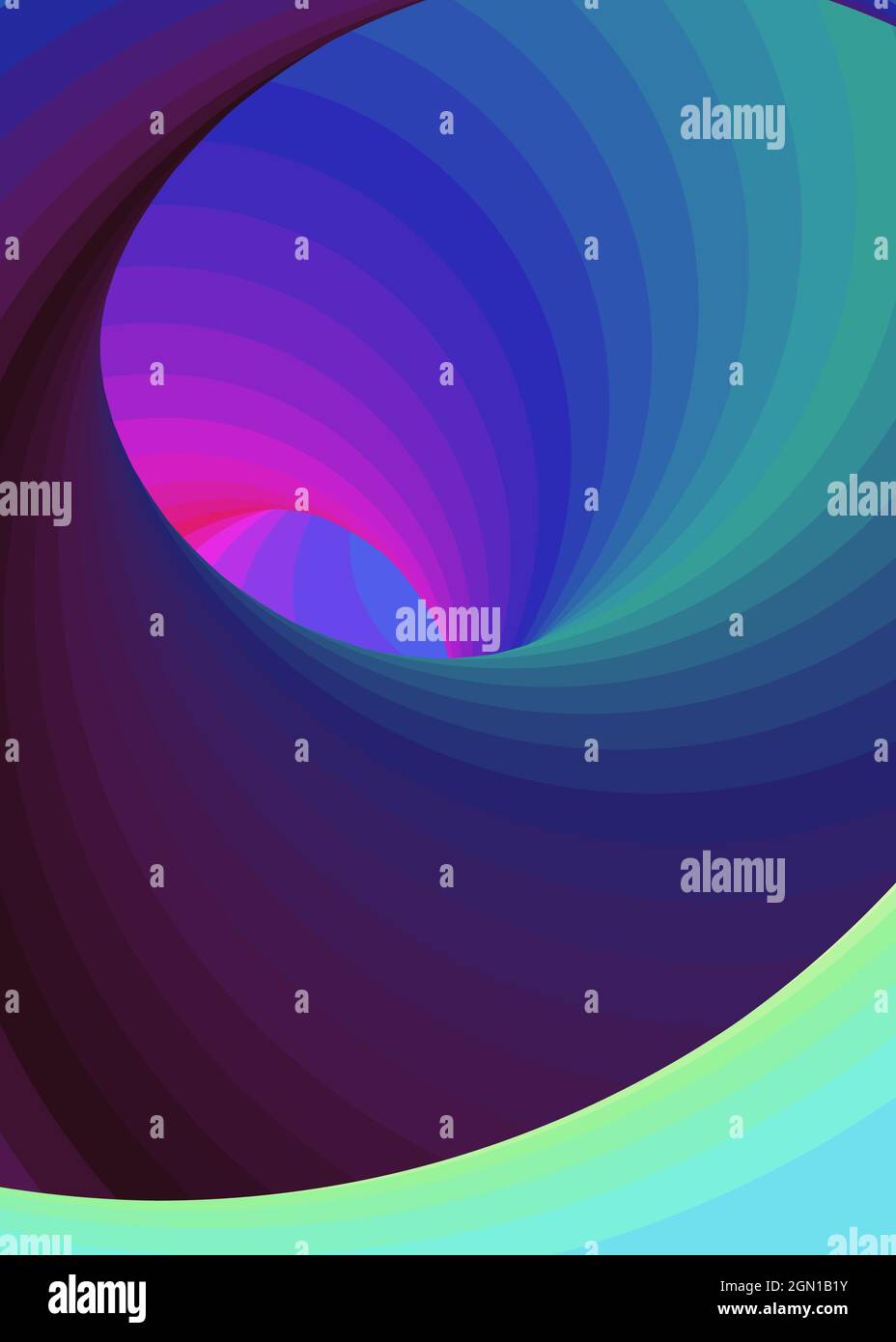 Color Swirl Warmhole Vortex Twist Generative Art background ...