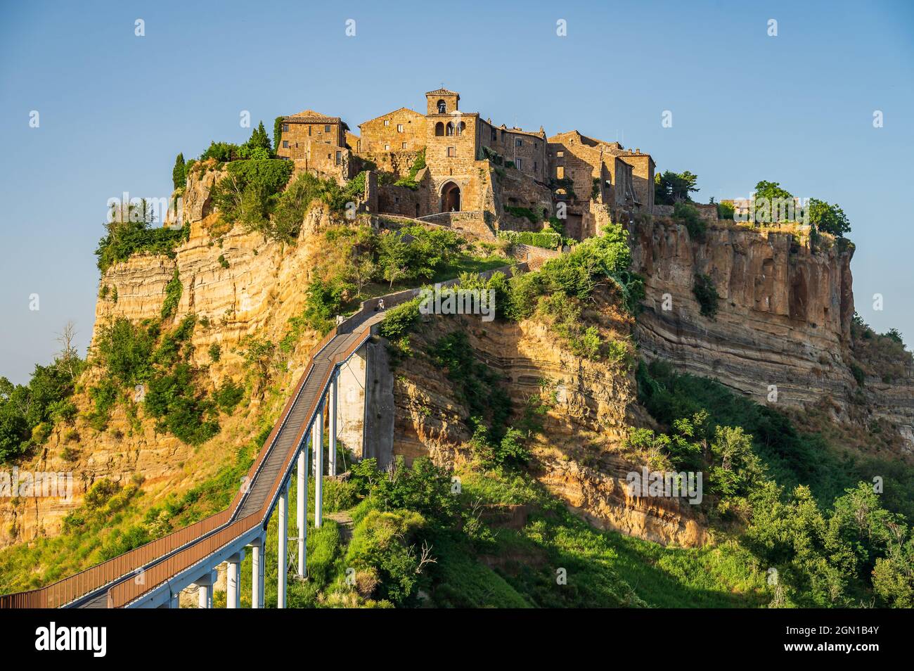 The ancient village of Civita di Bagnoregio, also called the diying ...