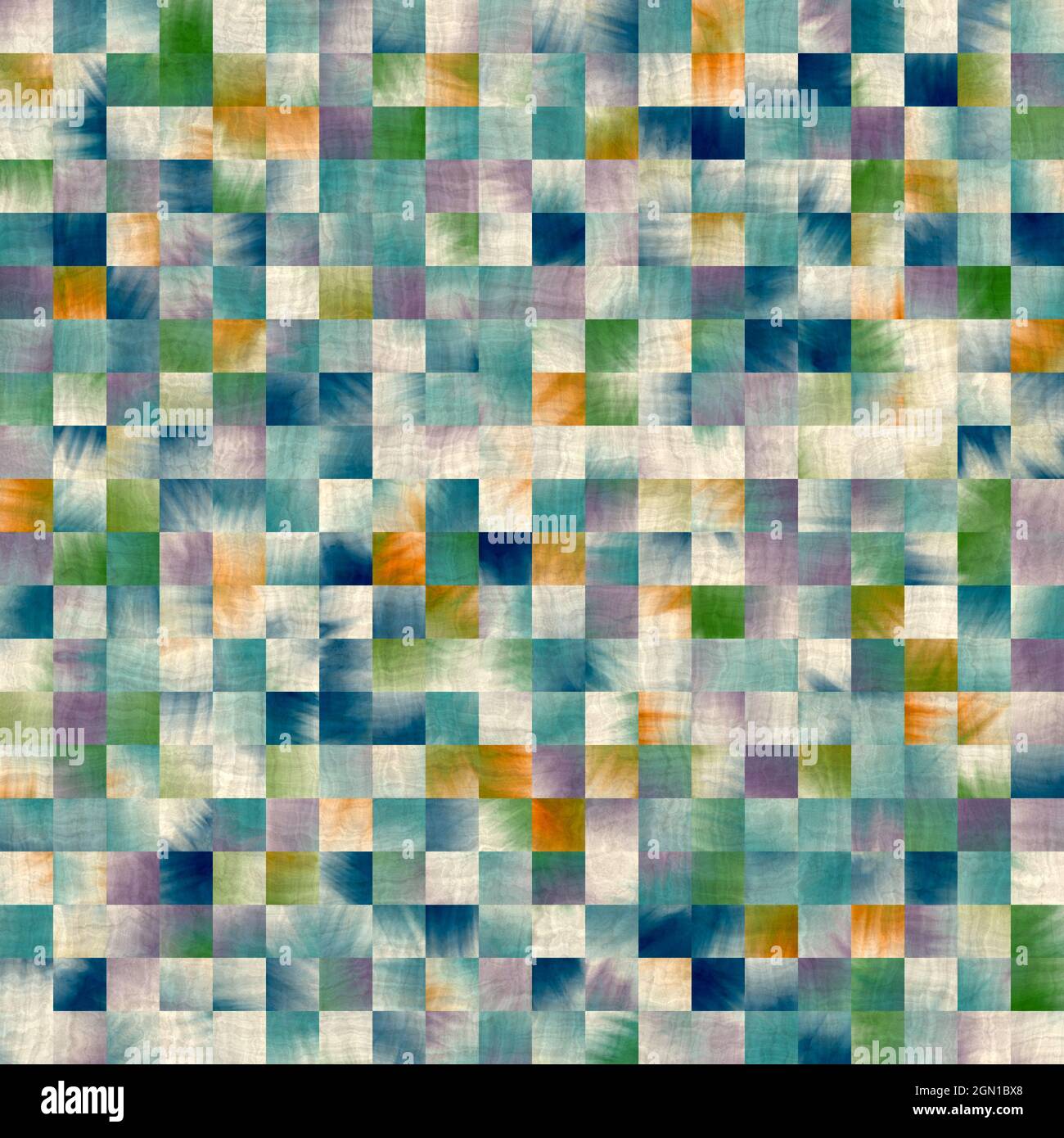 Seamless square tile faux wall mosaic pattern for surface design and ...