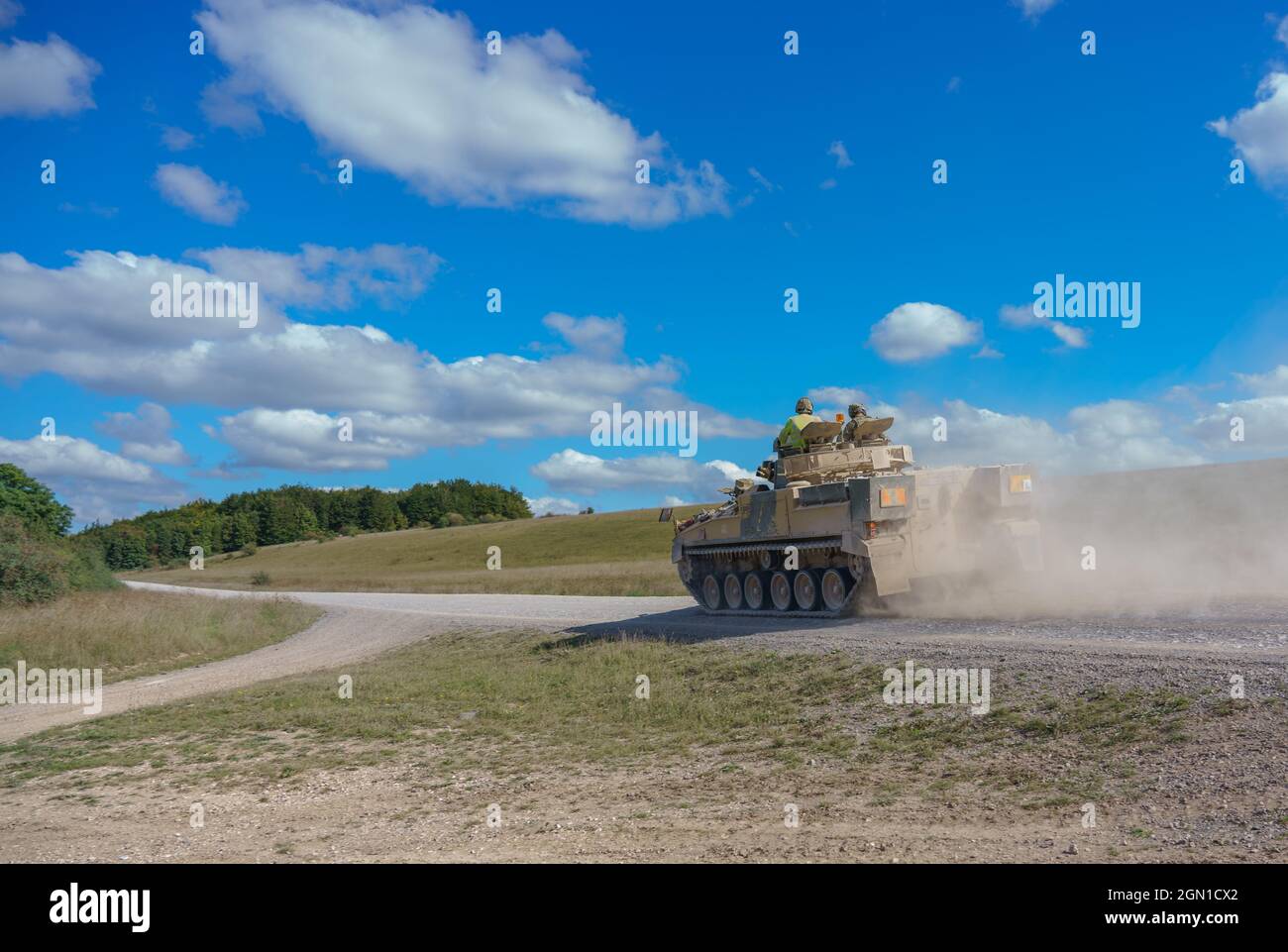British army Warrior FV510 light infantry fighting vehicle tank in ...