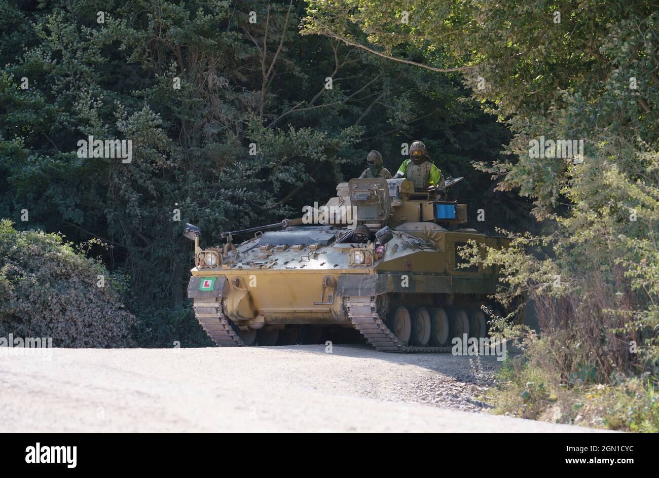 British army Warrior FV510 light infantry fighting vehicle tank in ...
