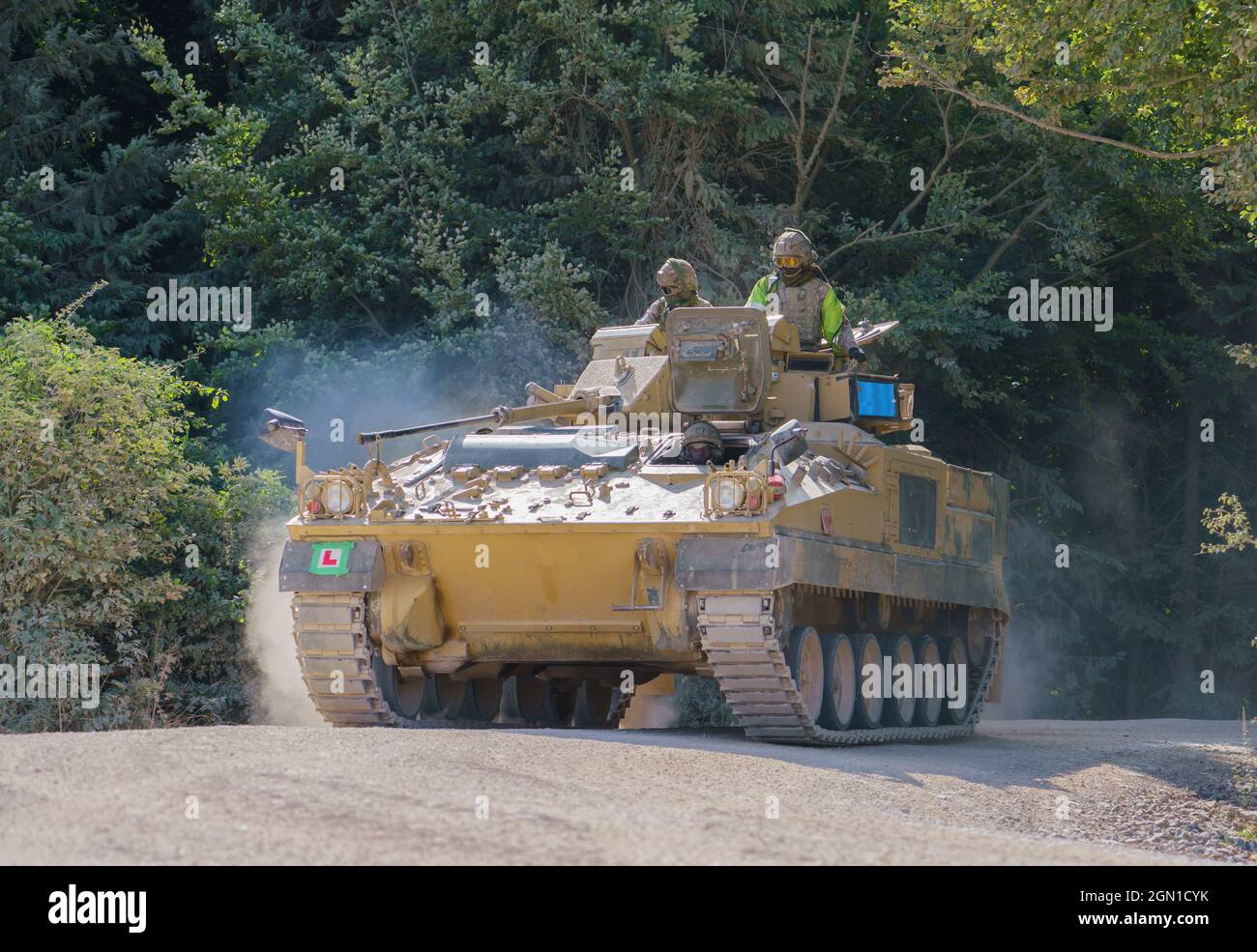 British army Warrior FV510 light infantry fighting vehicle tank in ...