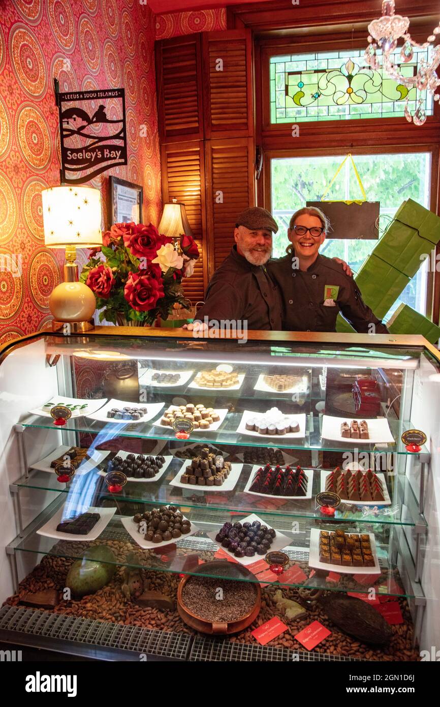 Owners Derek Ouellet and Cindy Healy of the Ridgway Confections ...