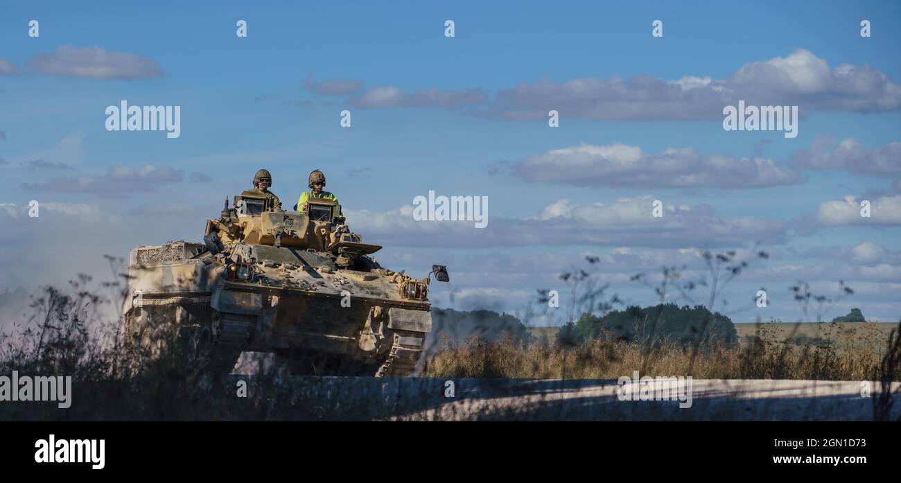 British army Warrior FV510 light infantry fighting vehicle tank in ...