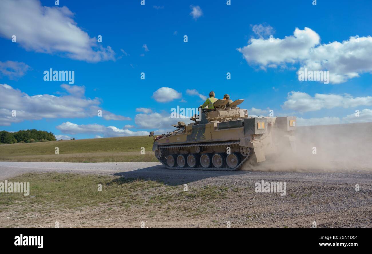 British army Warrior FV510 light infantry fighting vehicle tank in ...