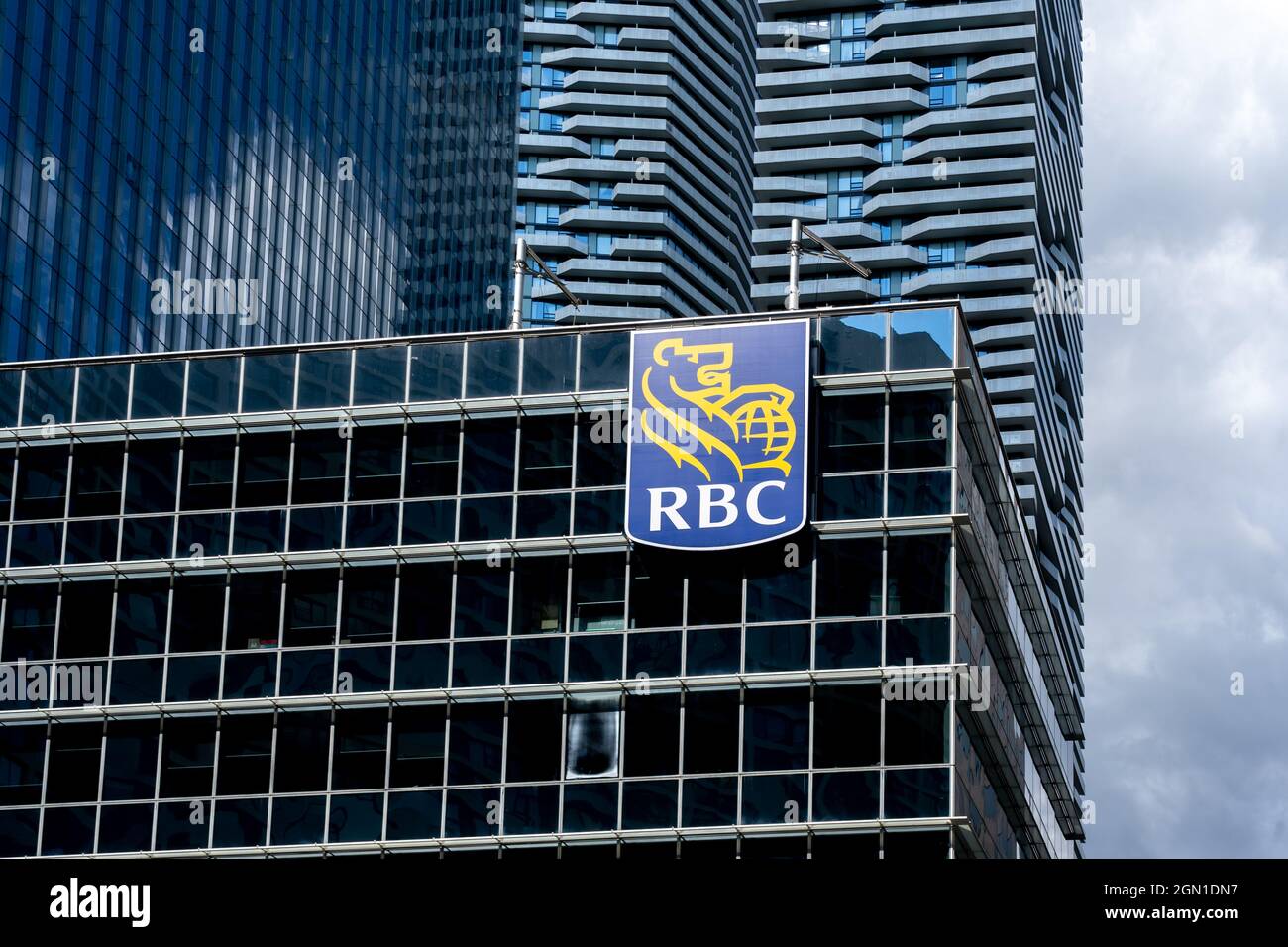 Toronto, Canada - September 11, 2021: Close up of RBC (Royal Bank of ...