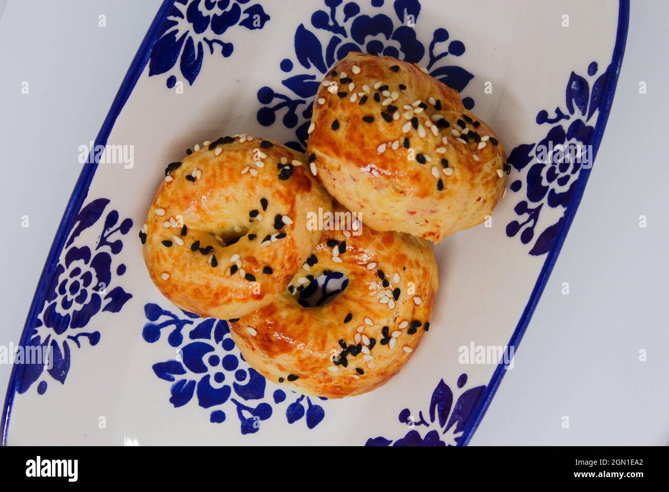 Turkish style pastry made by grandmother. Freshly baked pastry with ...