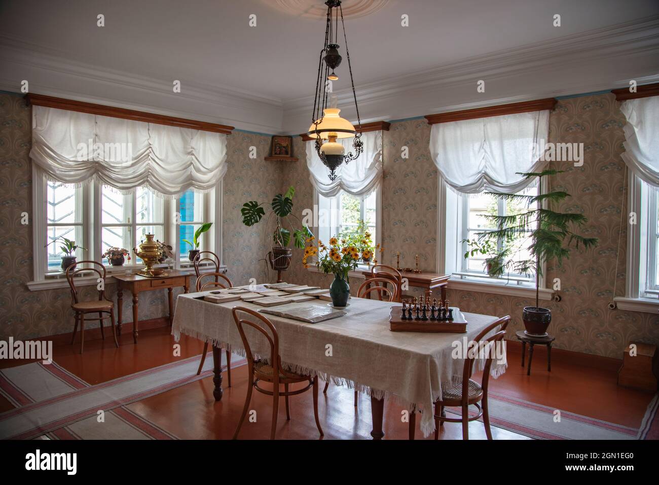 Interior view of Lenin House Museum (birth house of Vladimir Ilyich ...