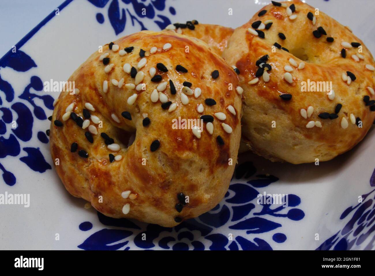 Turkish style pastry made by grandmother. Freshly baked pastry with ...