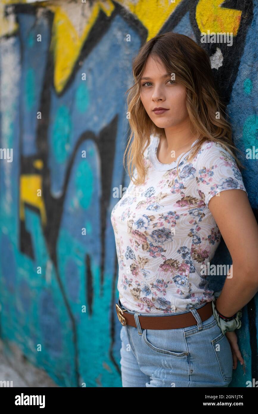 Natural Looking Young Beautiful Woman with Hazel eyes posing in ...