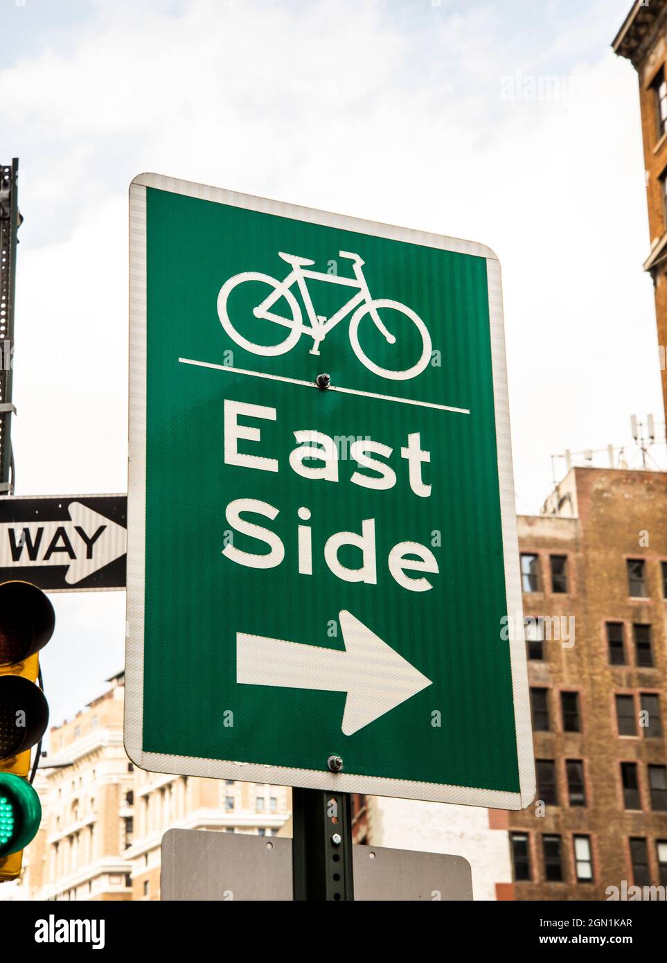 Street signs in the city Stock Photo - Alamy