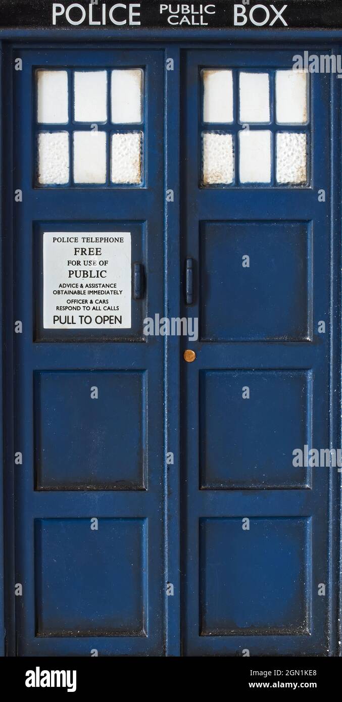 Police call box. Tardis from Doctor Who Stock Photo - Alamy