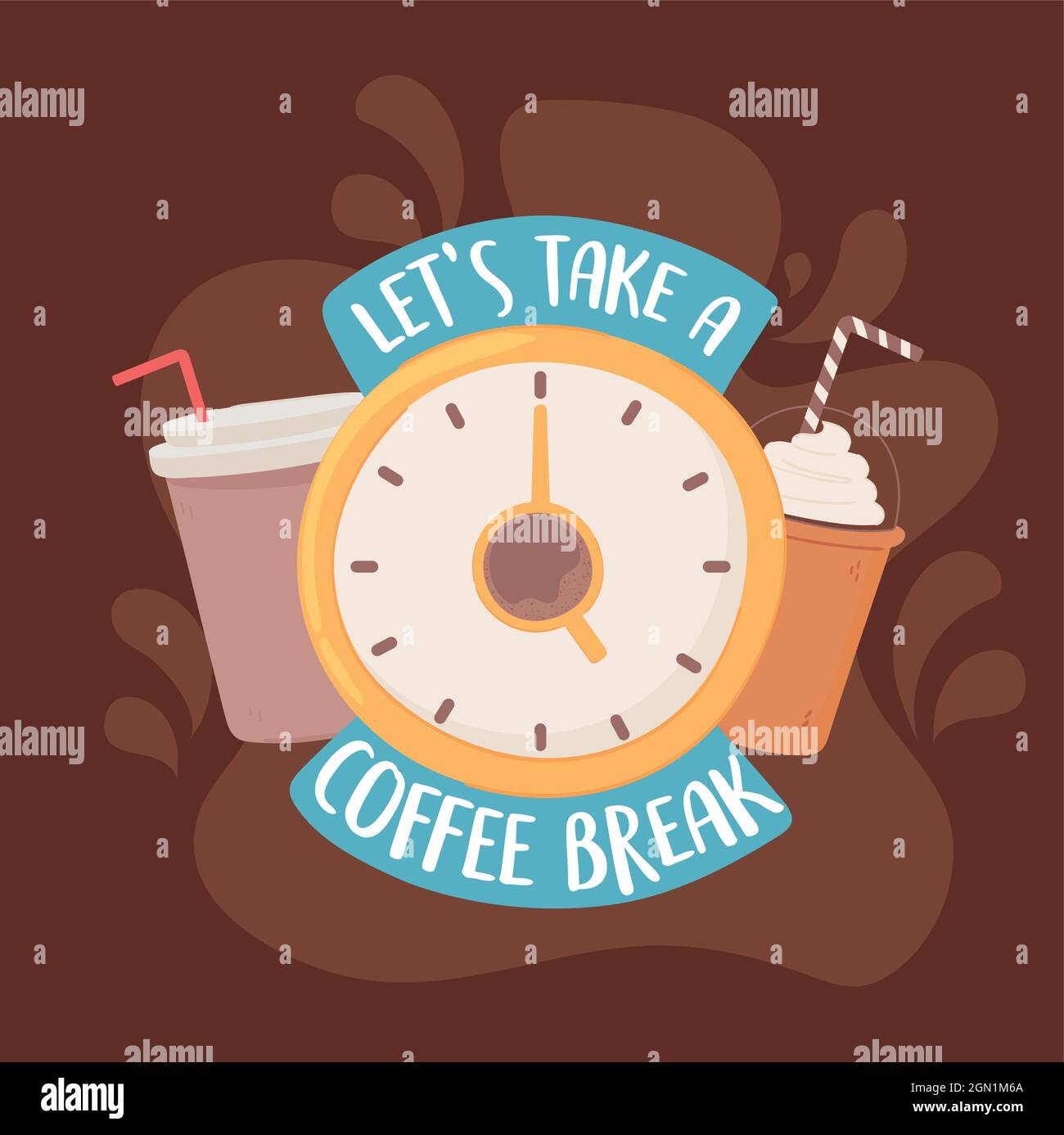 lets take a coffee break banner Stock Vector Image & Art - Alamy
