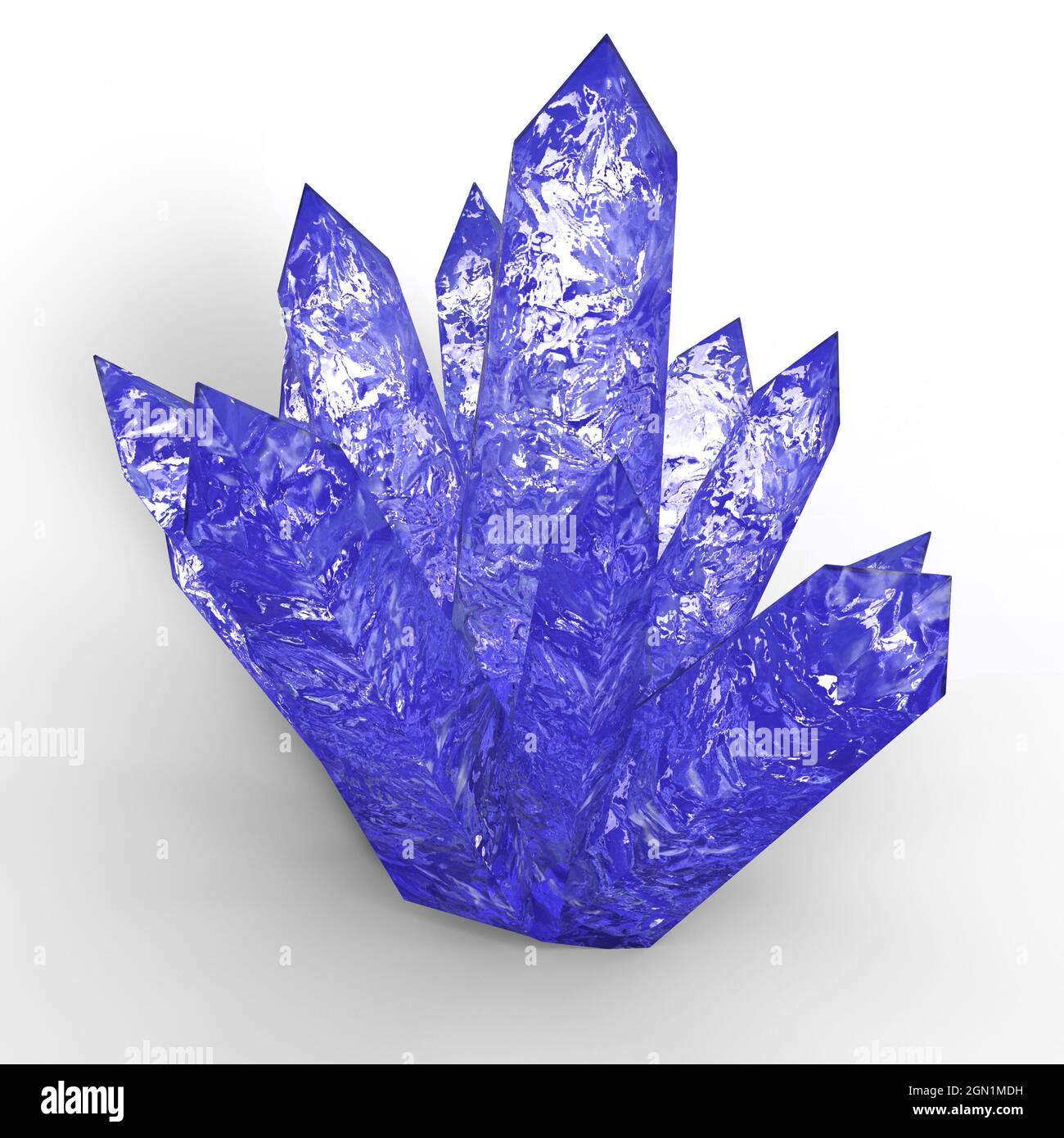 3d-illustration of an isolated giant shiny crystal Stock Photo - Alamy