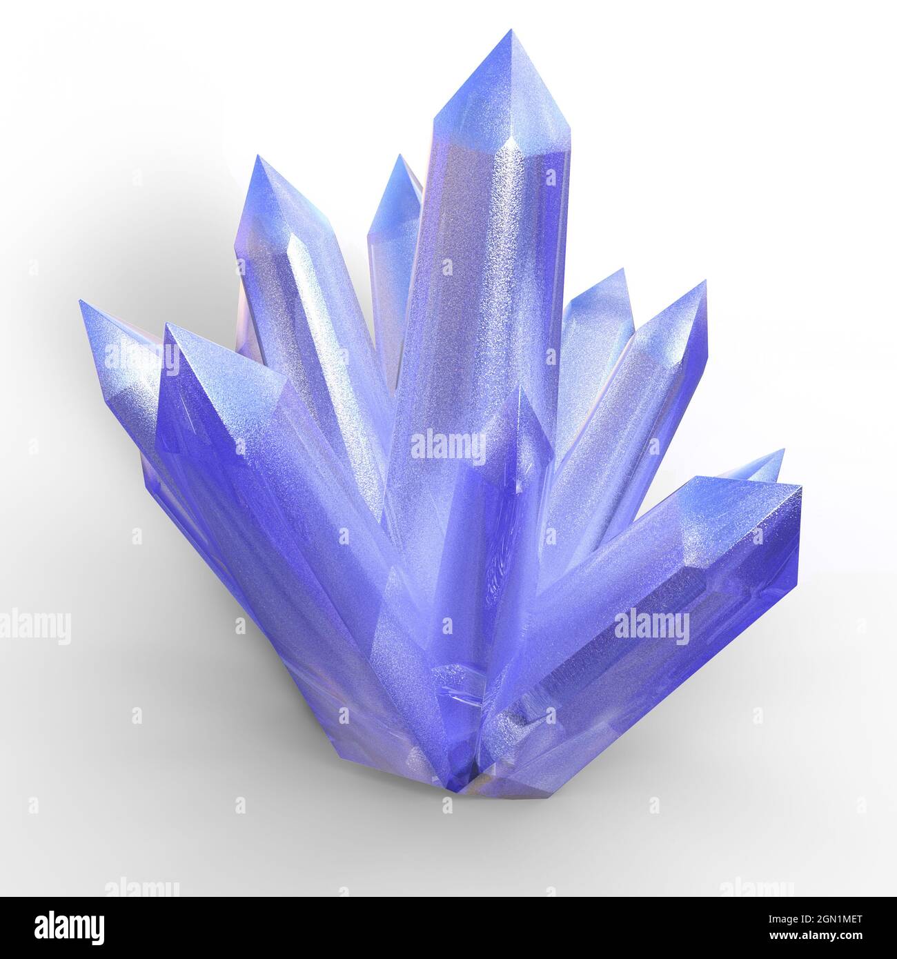 3d-illustration of an isolated giant shiny crystal Stock Photo - Alamy