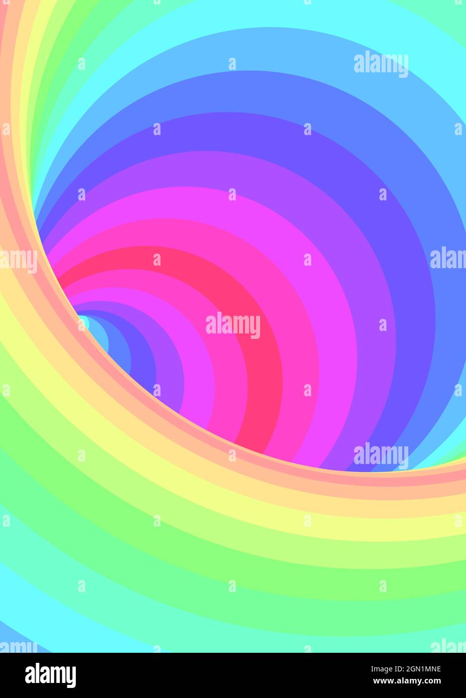 Color Swirl Wormhole Vortex Twist Generative Art background ...