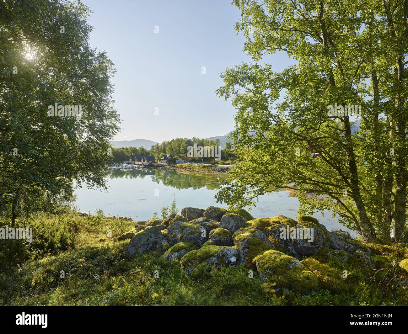 Hakonset, Ballangen, Ofoten, Nordland, Norway Stock Photo - Alamy