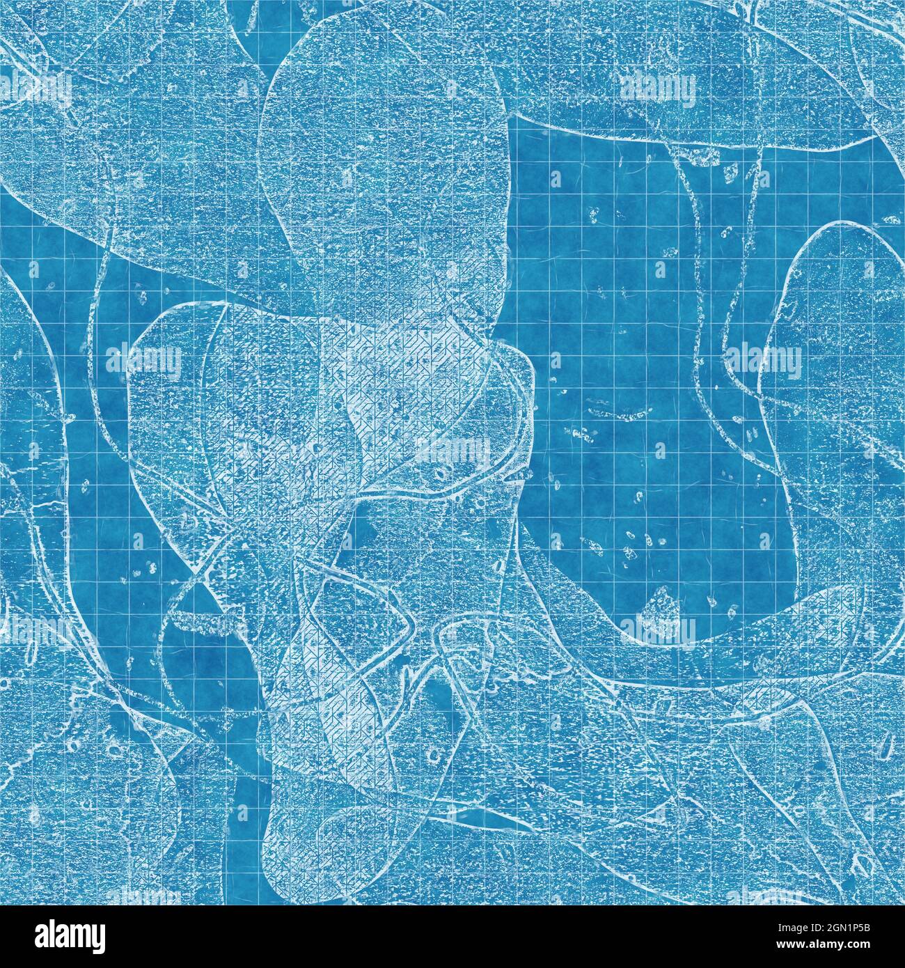 Seamless bright blue blueprint pattern for textile and print Stock ...