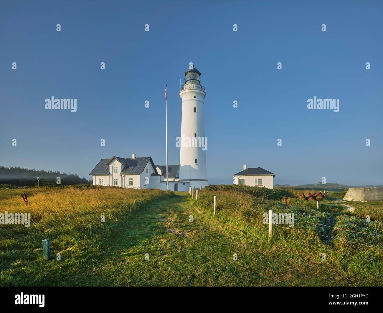Hirtshals Lighthouse, Denmark, Europe Stock Photo - Alamy