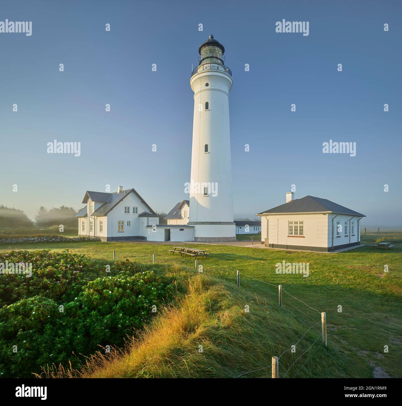 Hirtshals Lighthouse, Denmark, Europe Stock Photo - Alamy