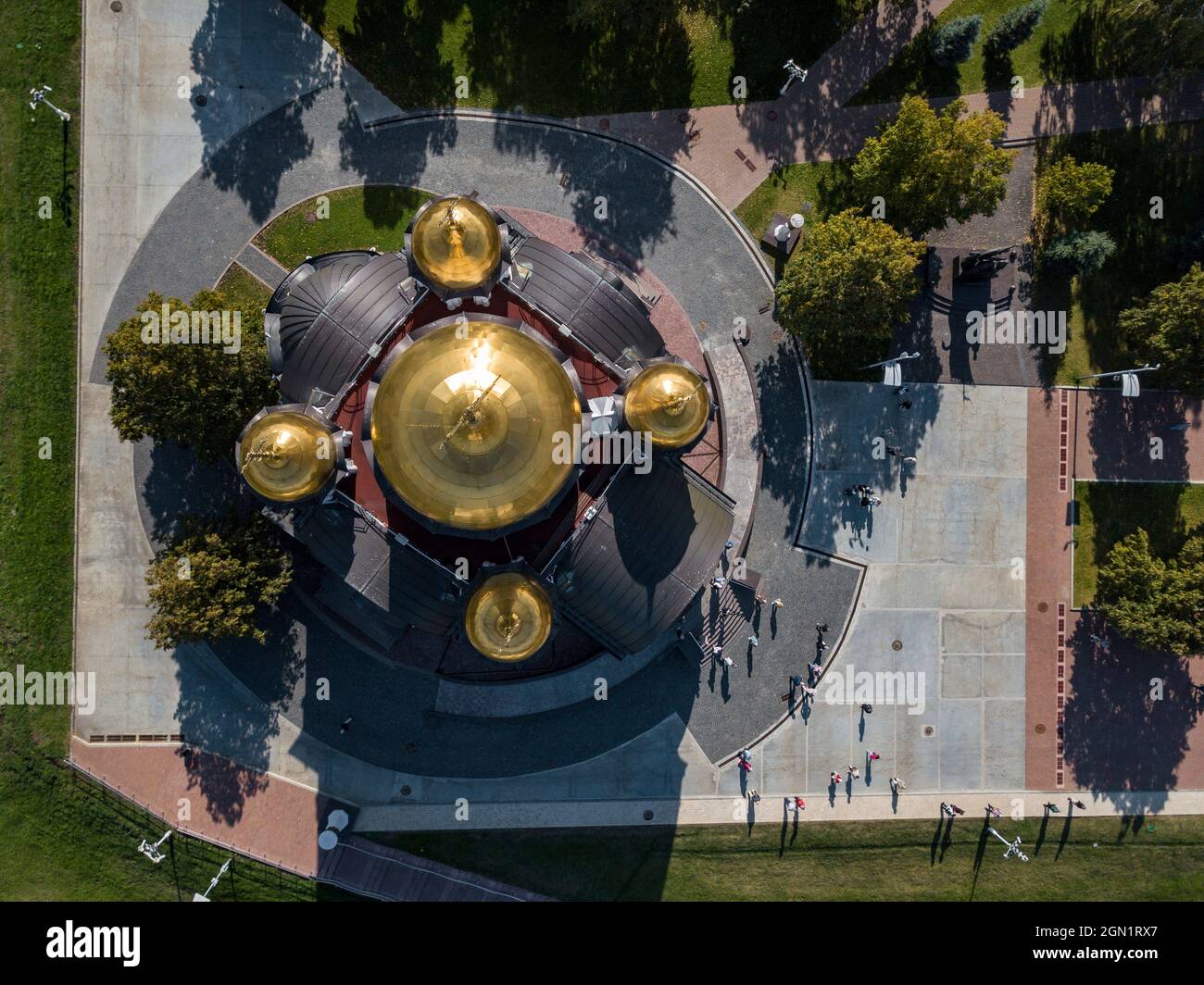 Aerial view of St. George the Victorious Church, Samara, Samara ...