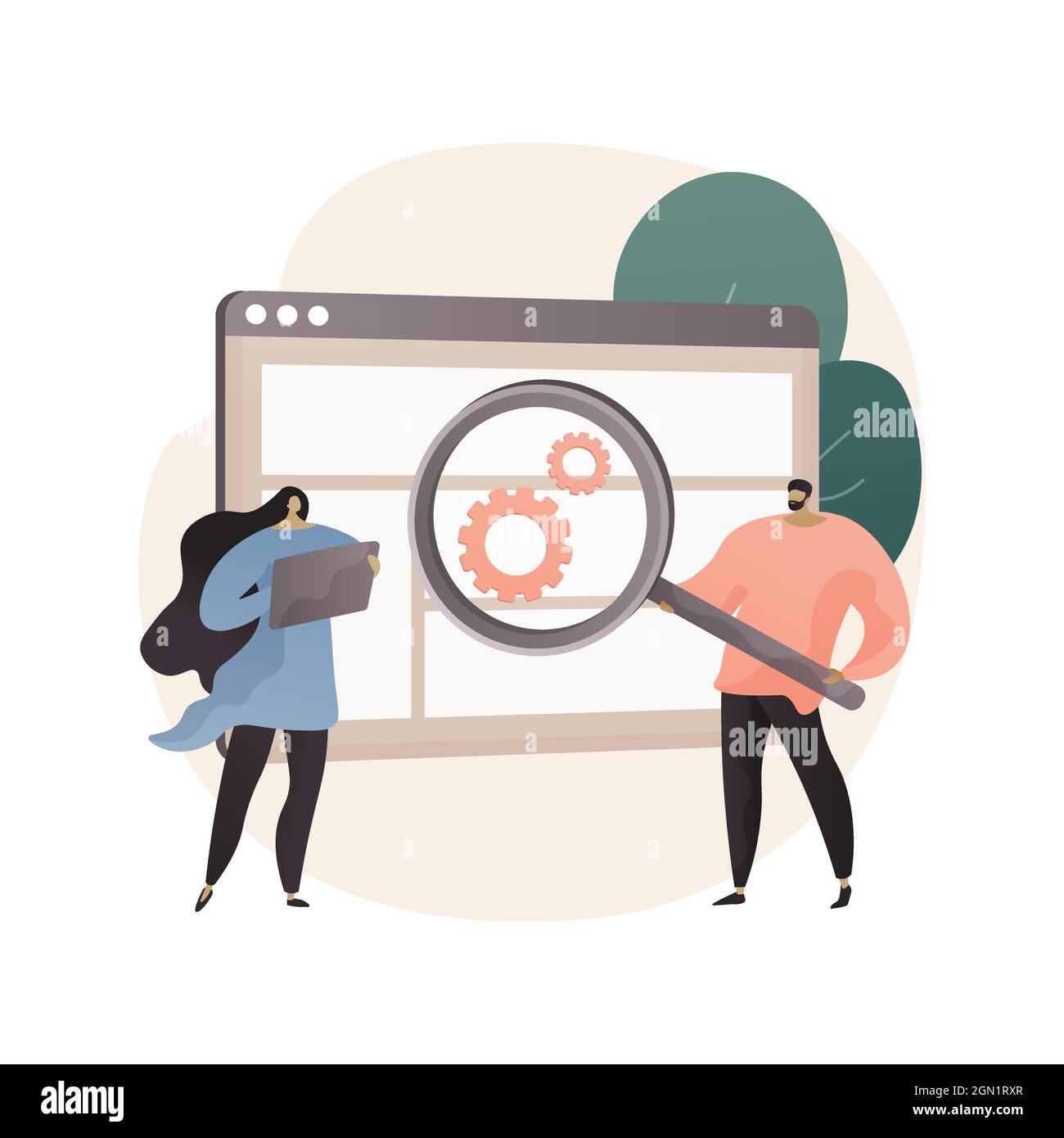 User research abstract concept vector illustration Stock Vector Image ...