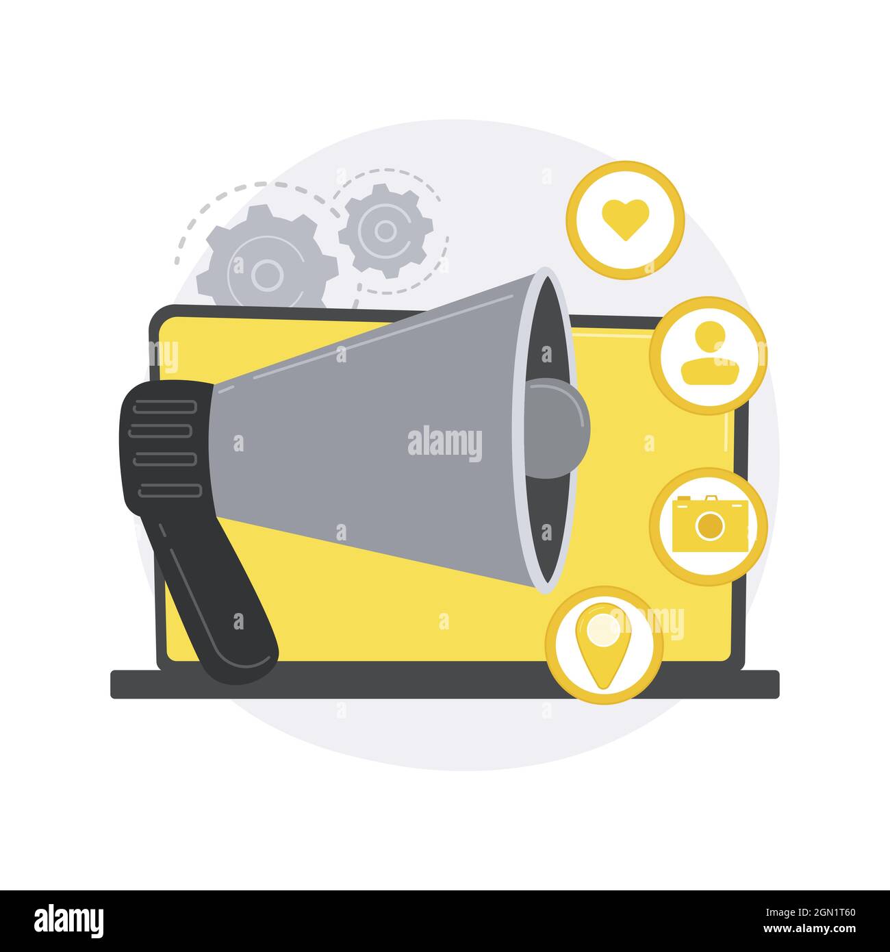 Advertising abstract concept vector illustration Stock Vector Image ...