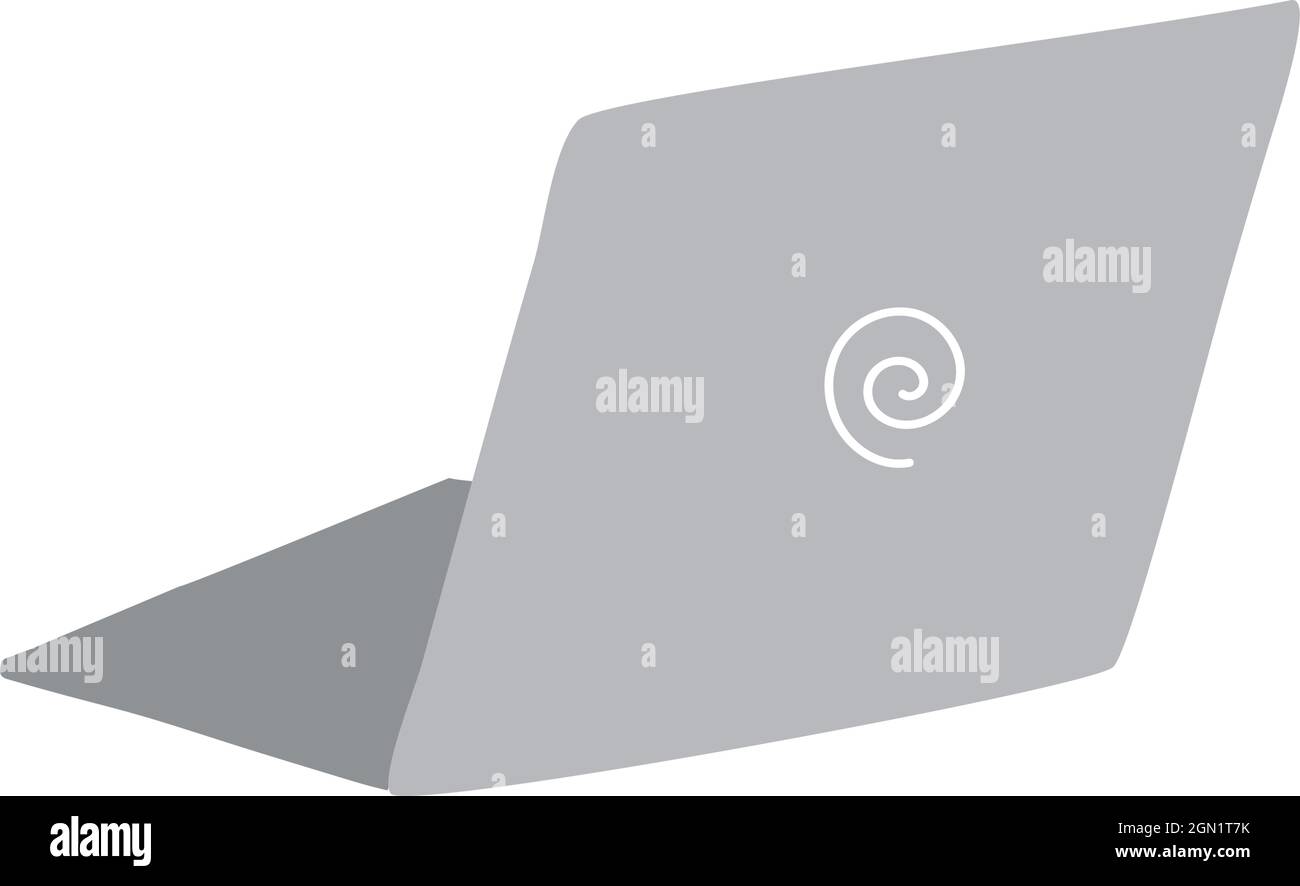 Laptop on a white background. A personal computer. Vector illustration ...