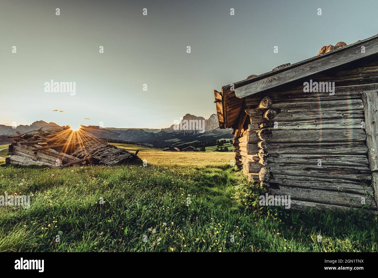 Destroyed alpine hut hi-res stock photography and images - Alamy