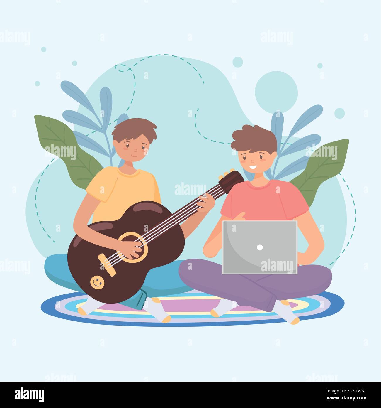 Child learning instrument Stock Vector Images - Alamy