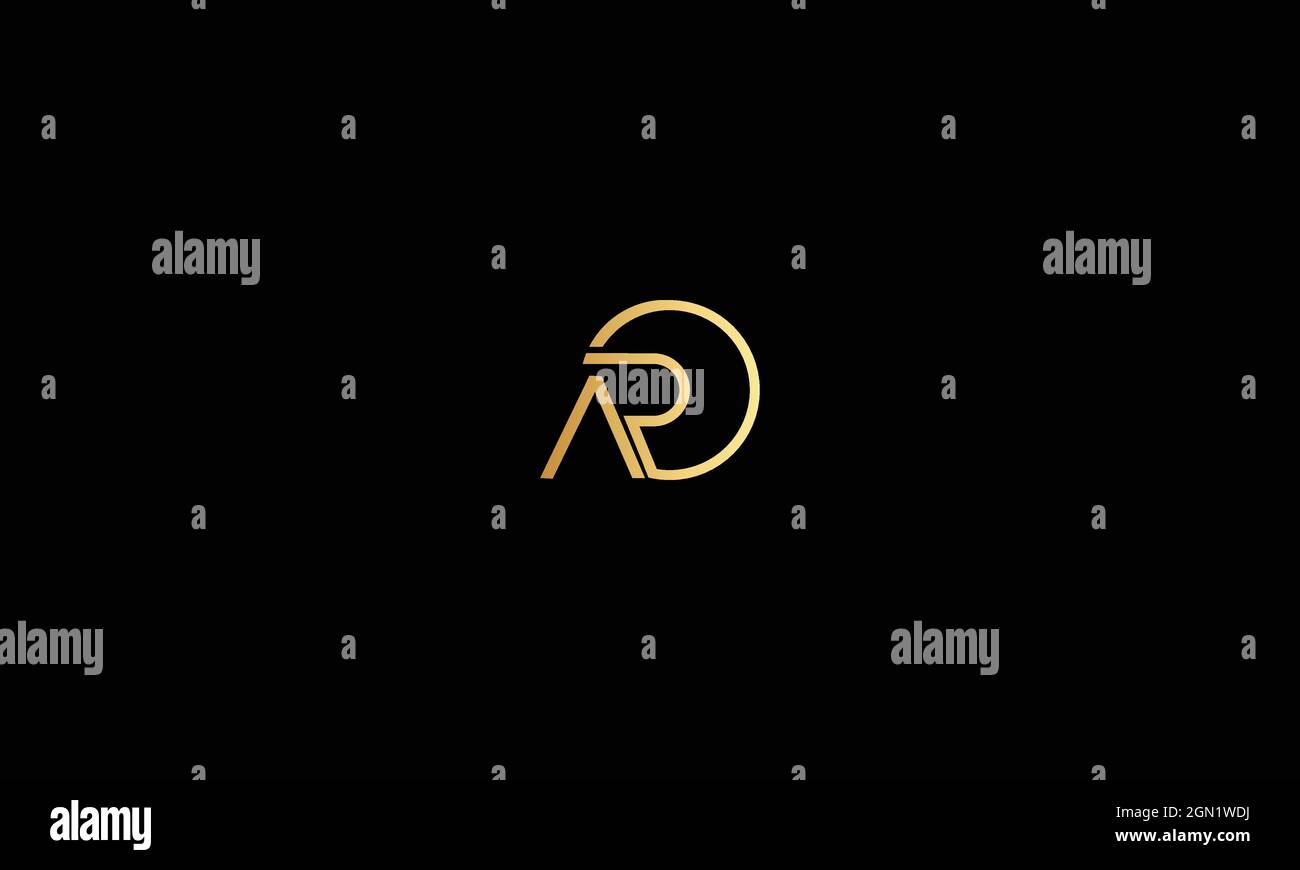 LETTER AR LOGO DESIGN WITH CIRCLE FOR ILLUSTRATION USE Stock Vector ...