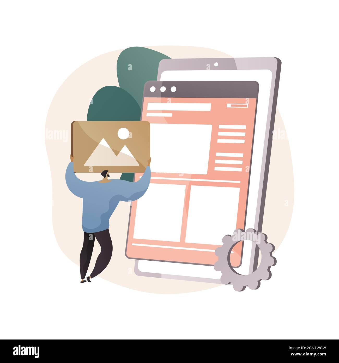 Layout abstract concept vector illustration Stock Vector Image & Art ...