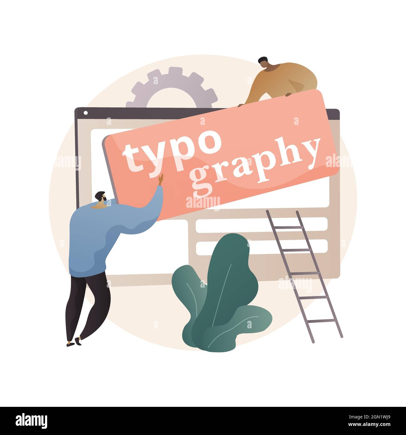 Typography abstract concept vector illustration Stock Vector Image ...