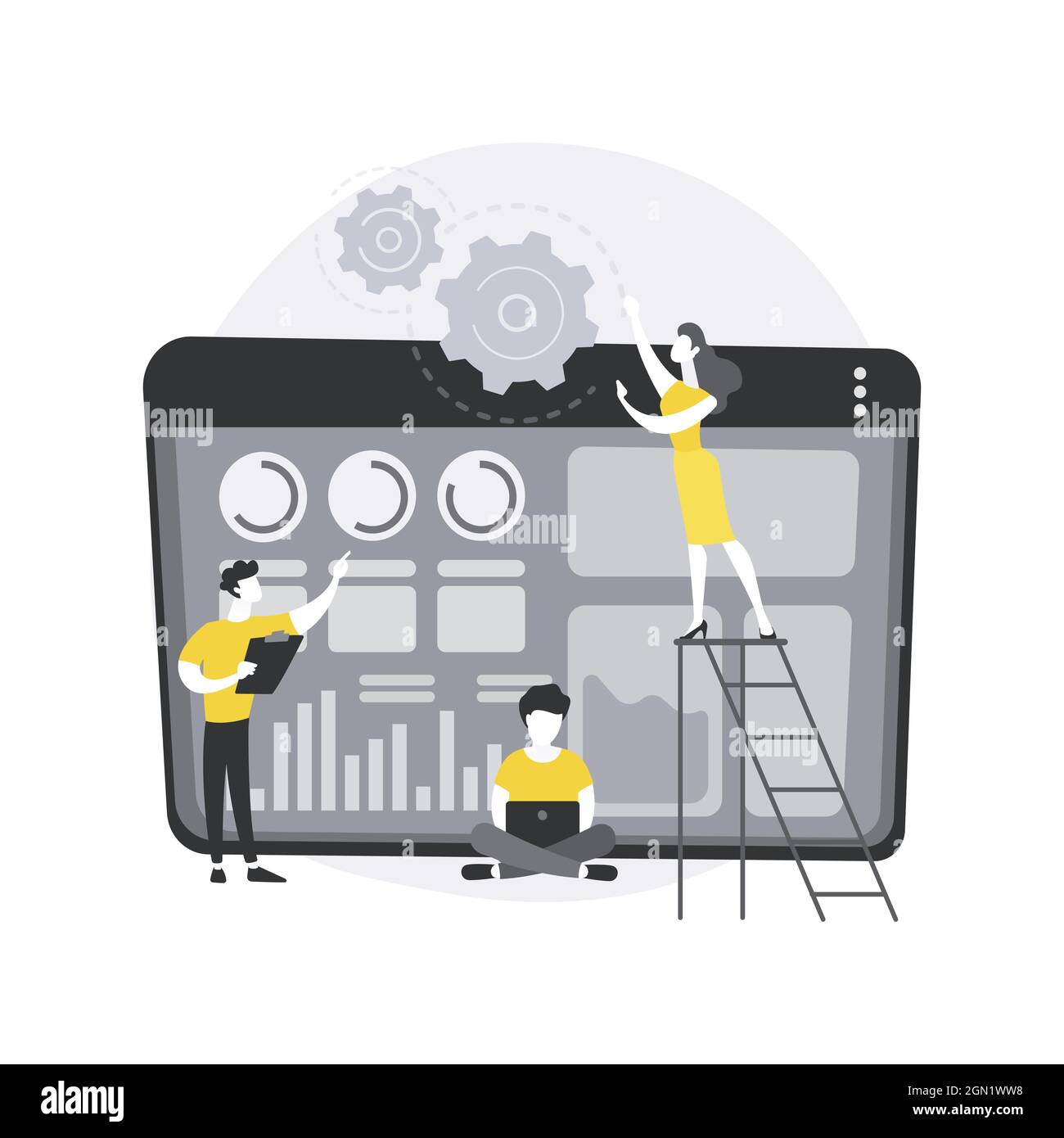 SEO analytics team abstract concept vector illustration Stock Vector ... SEO analytics team abstract concept vector illustration Stock Vector ...