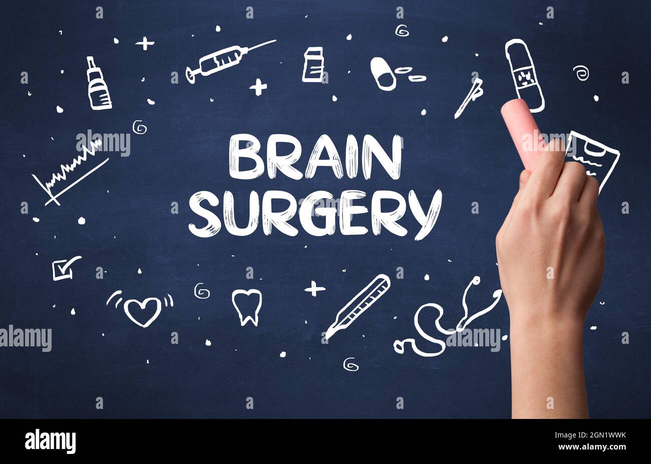 Hand drawing medical concept concept Stock Photo - Alamy