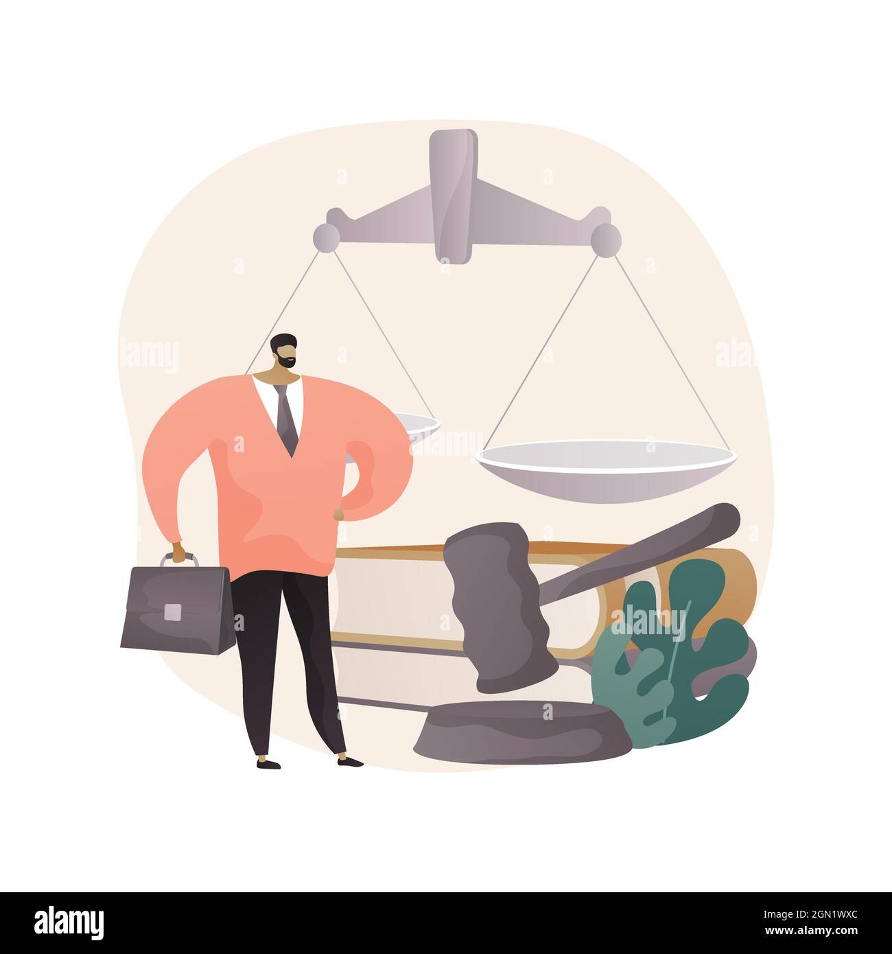 Litigation support abstract concept vector illustration Stock Vector ...