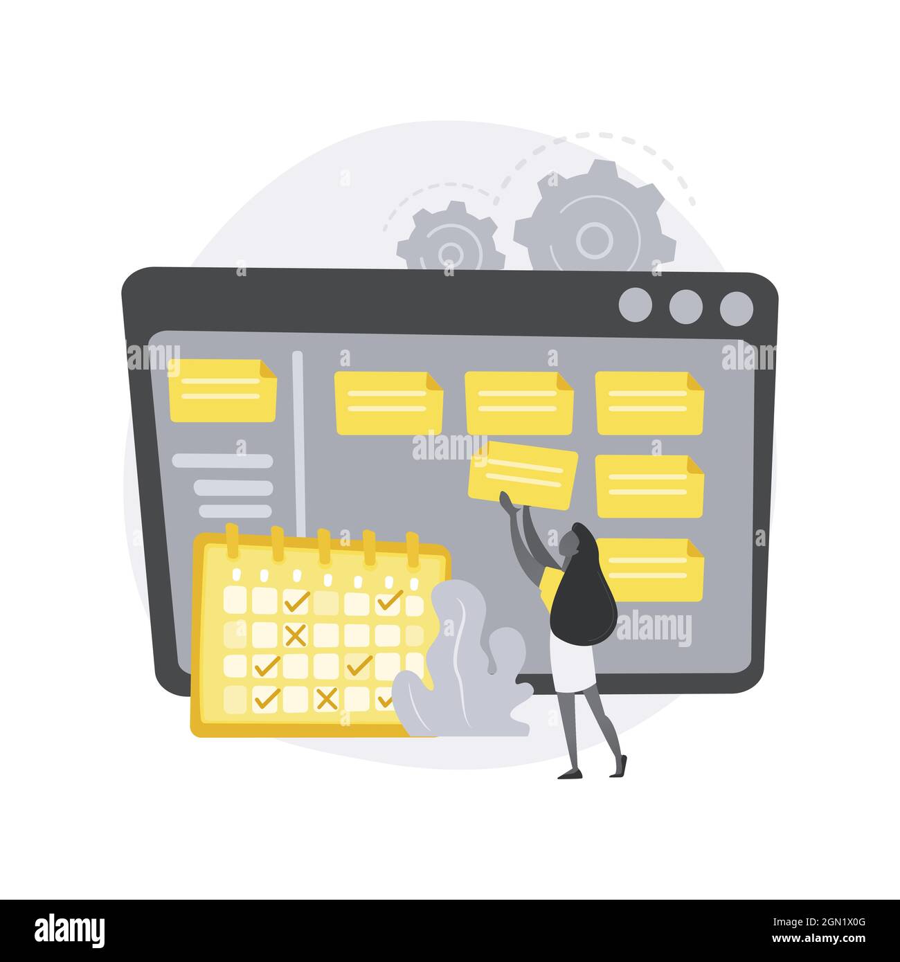 Media planning abstract concept vector illustration Stock Vector Image ...