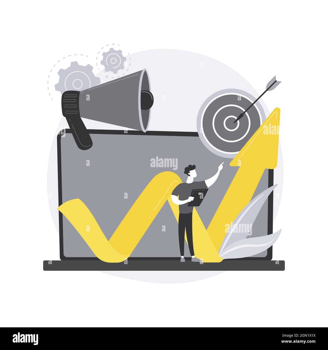 SEO optimization abstract concept vector illustration Stock Vector ...