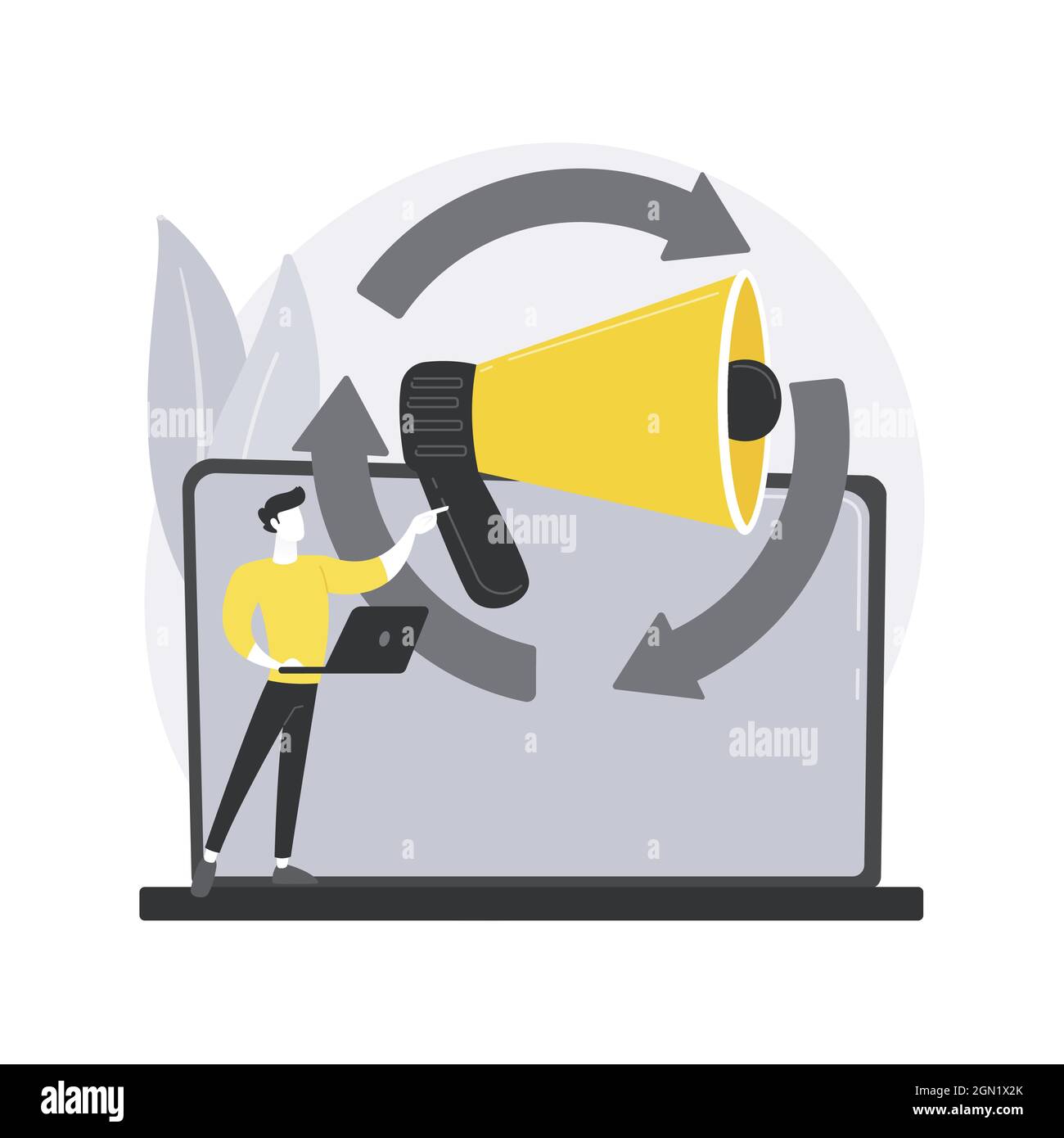 Remarketing abstract concept vector illustration Stock Vector Image ...