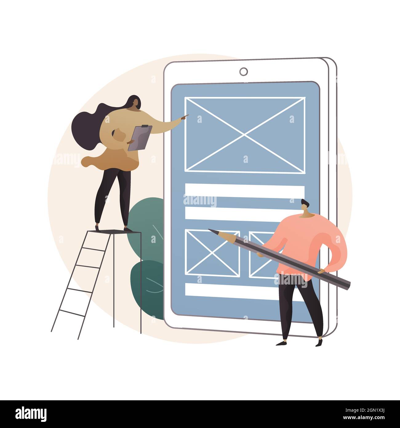 Paper prototyping Stock Vector Images - Alamy