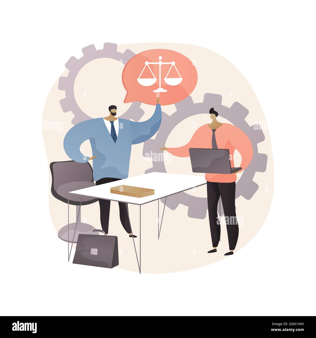 Paralegal services abstract concept vector illustration Stock Vector ...
