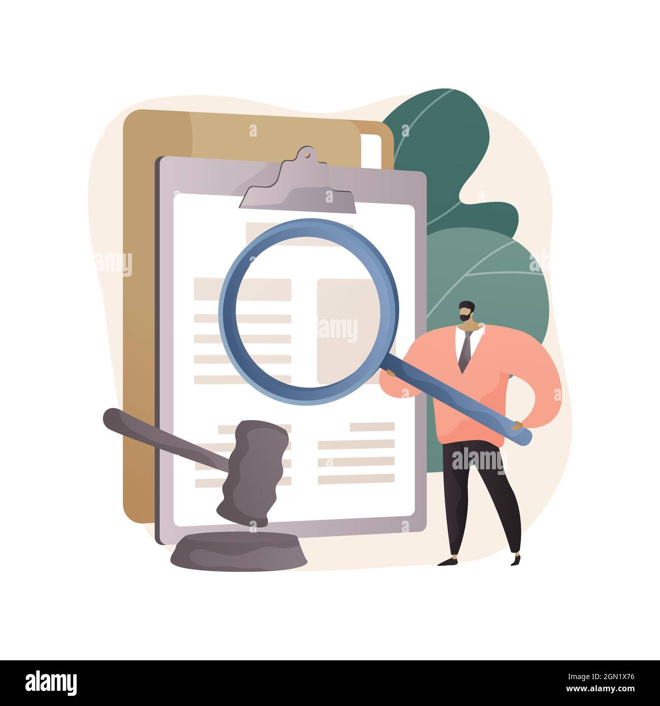 Legal research abstract concept vector illustration Stock Vector Image ...
