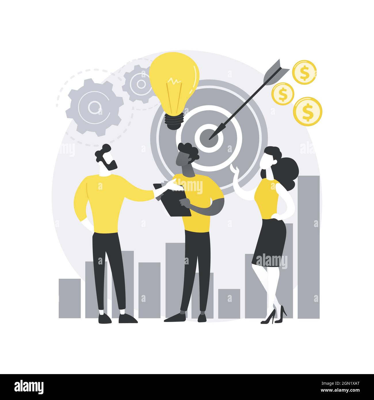 Marketing team abstract concept vector illustration Stock Vector Image ...