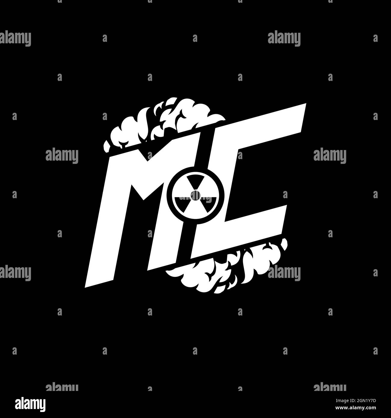 Letter mc vector vectors Black and White Stock Photos & Images - Alamy