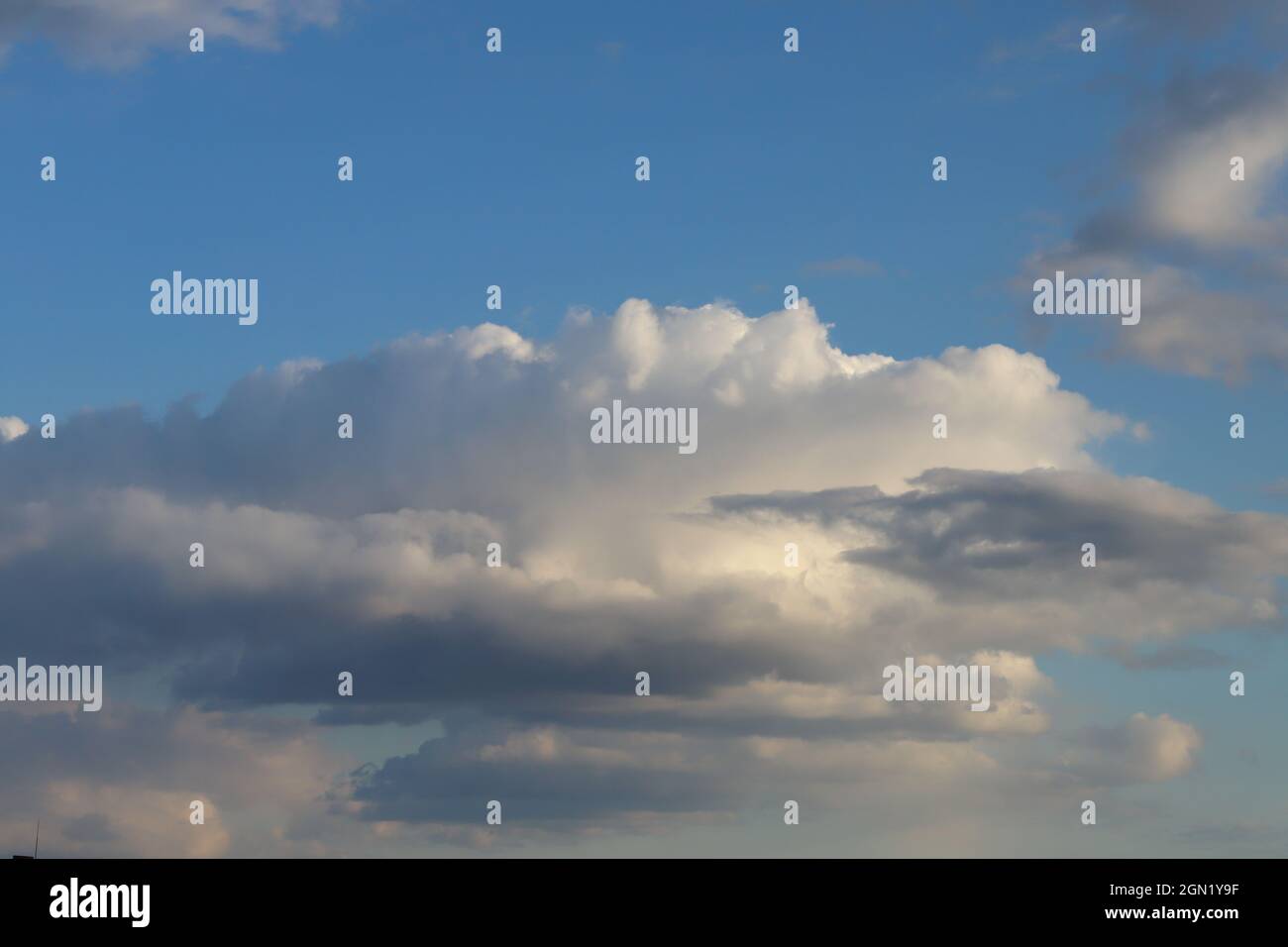 Evening sky with lilac clouds and a sunset Dramatic sky Stock Photo - Alamy