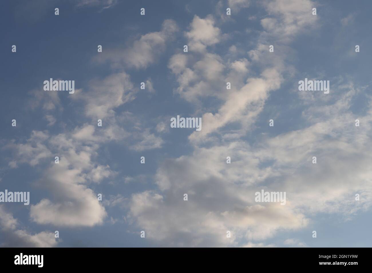 Evening sky with lilac clouds and a sunset Dramatic sky Stock Photo - Alamy