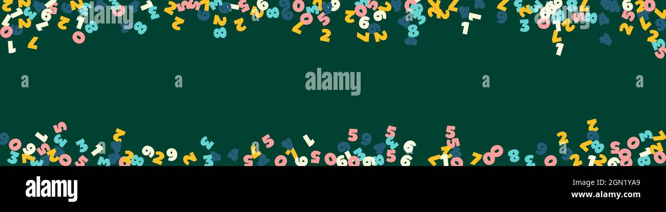 Falling pastel numbers. Math study concept with flying digits. Valuable ...