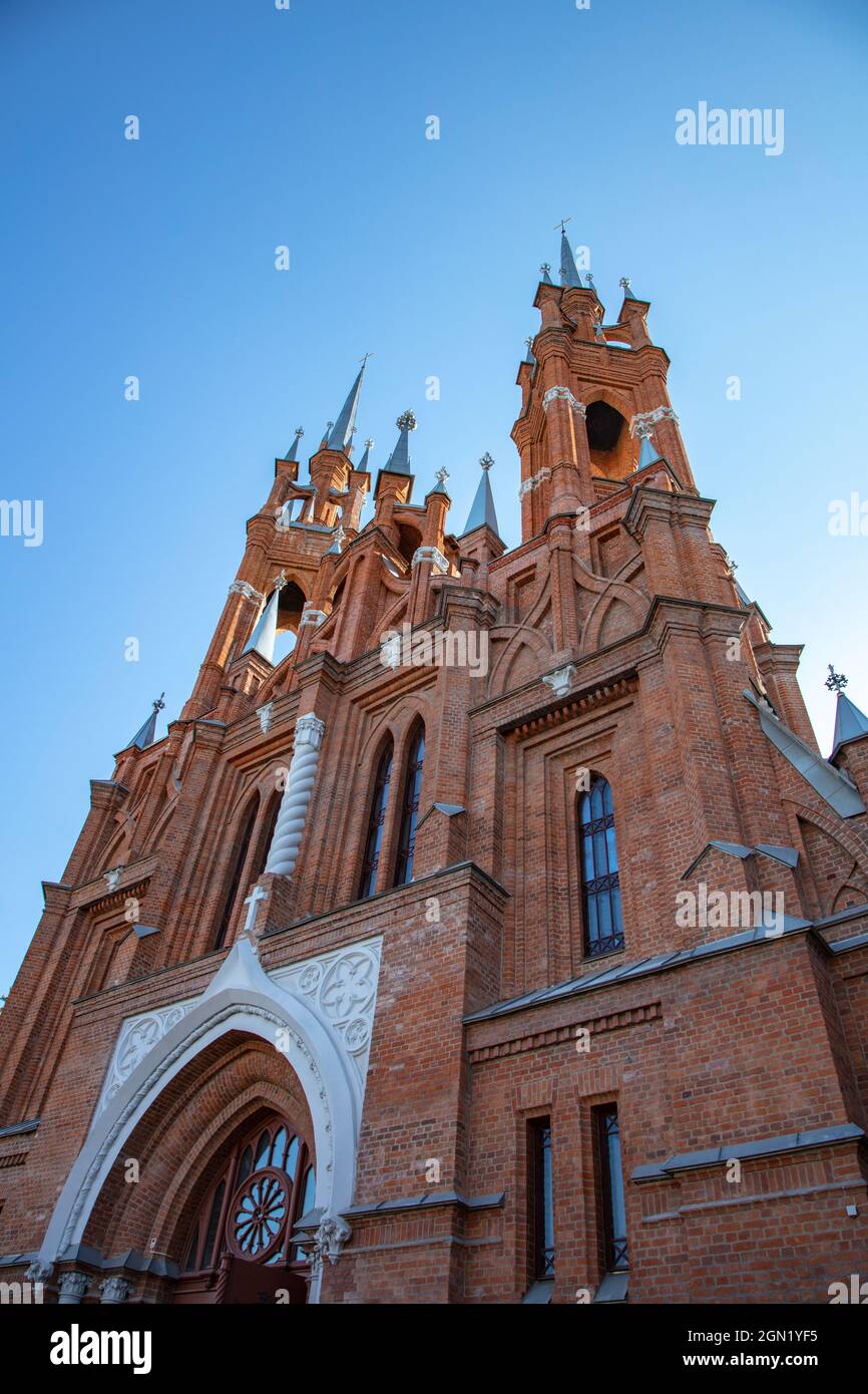 Exterior view of the Sacred Heart Church, Samara, Samara District ...