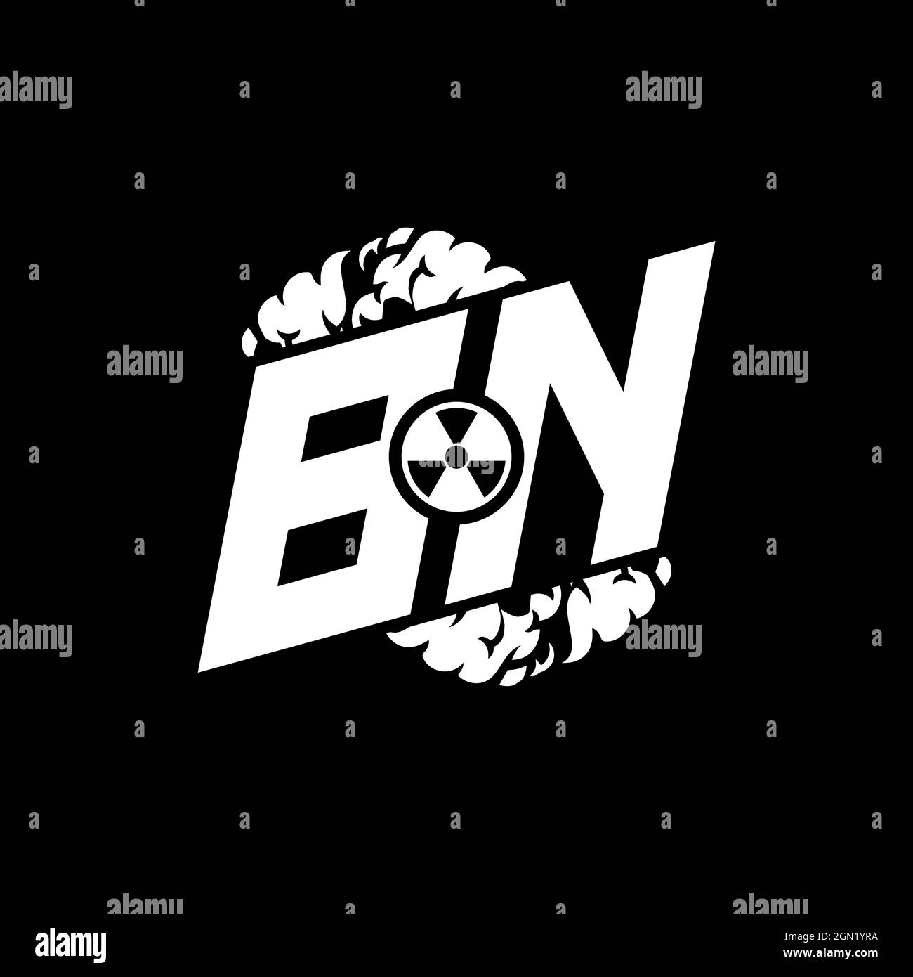 Initial letter bn Black and White Stock Photos & Images - Alamy